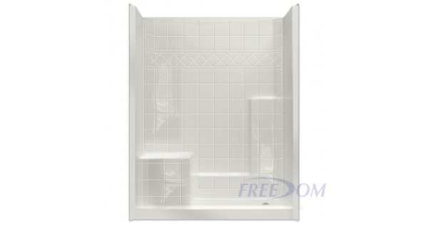 60" x 33" Freedom Easy Step Shower (Left Seat) | Freedom Showers