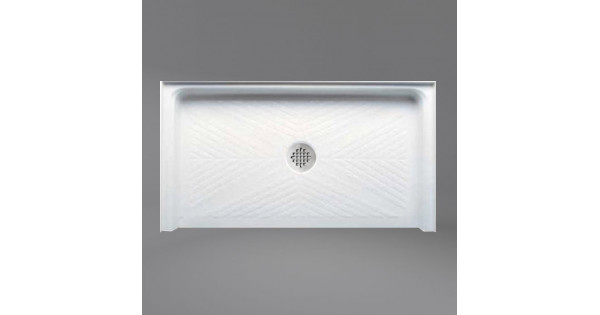 Accessible Shower Pan, 60" x 32" (Center Drain) | Freedom Showers