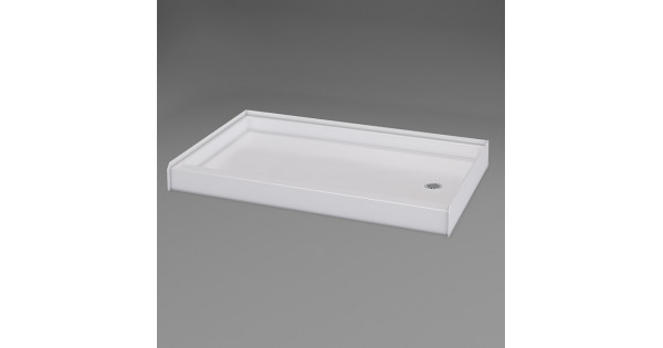60"x33" Freedom Walk-in Shower Pan with Right drain. 4" threshold. 30 ...