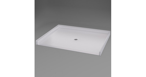 60"x49" Wheelchair Accessible Shower Pan, Center Drain, Barrier-Free ...