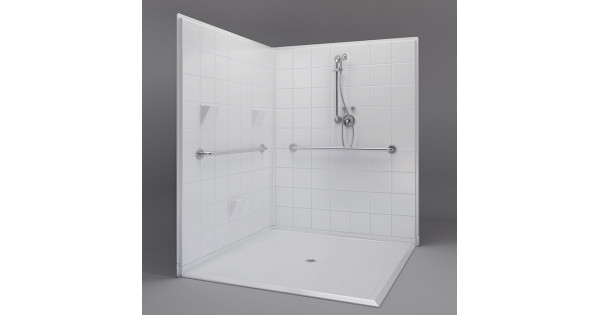 61" x 61" Freedom Accessible Corner Shower | Freedom Showers