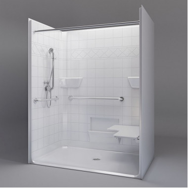 ADA-Compliant Roll-In Showers | Wheelchair Accessible Shower Stalls