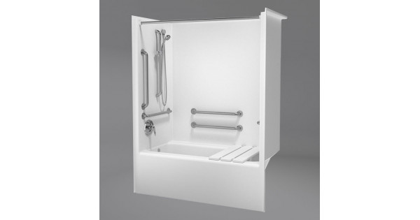 Ada Tub Kit 17T Series Tub Shower Trim In Matte Black T17T489 BL