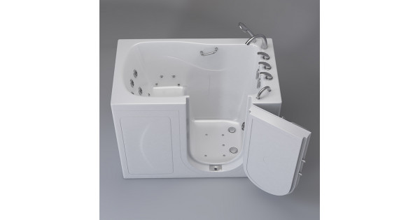 Freedom Walk in Tub 30" x 52" Hydro massage, Right drain, outswing door ...