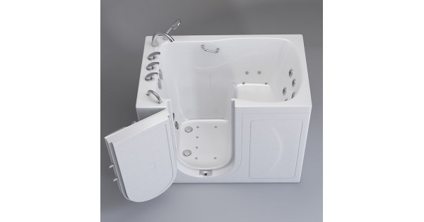 32" x 52" Freedom Walk in Bathtub with Shower, Hydro jets, left drain ...