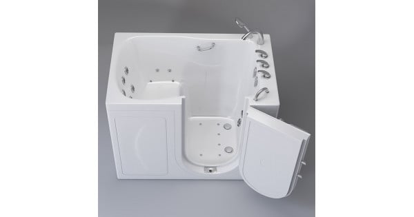 Freedom Walk in Bathtub with Shower 32" x 52", Hydro jets, Right drain ...