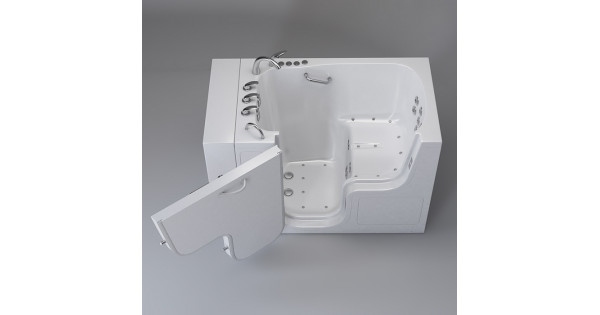 Freedom Walk in Bathtub with Shower. 32" x 52" Transfer Tub, Hydro Jets ...