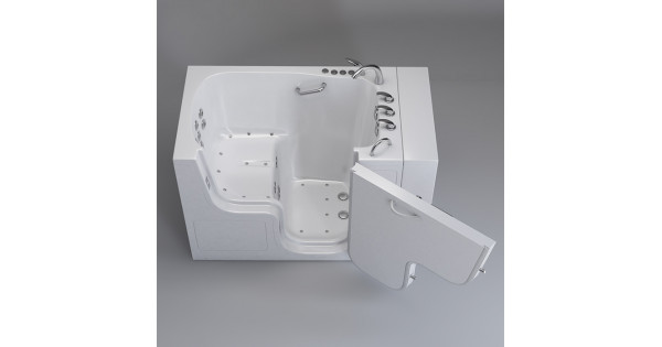 Freedom Walk in Bathtub with Shower. 32" x 52" Transfer Tub, Hydro Jets ...