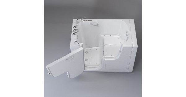 Freedom XXXL Walk in Bathtub, 36" x 55" Transfer Tub with Hydro Jets ...