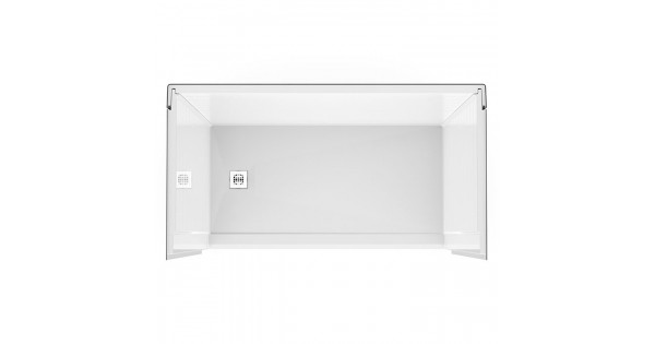 60" x 33" Accessible Shower-no soap ledge, (Left Drain) | Inspire Showers