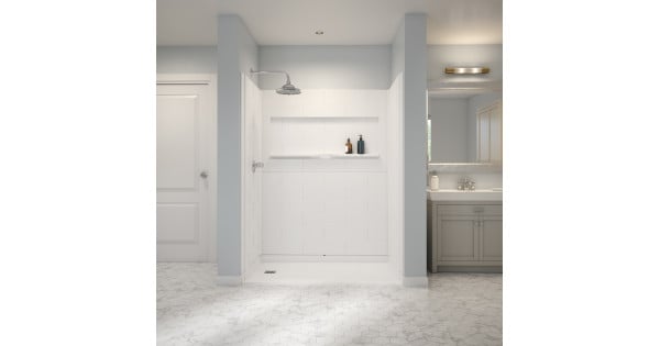 60" x 33" Accessible Shower (Left Drain) | Inspire Showers