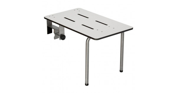 Removable Tub Seat, 26.5"x15, 2-legs, WHITE Solid Top with slots, For ...