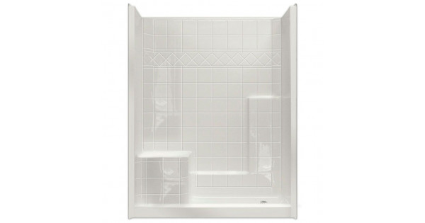 60" x 36" Walk In Shower (Left Seat) | 1-piece Step In Stall