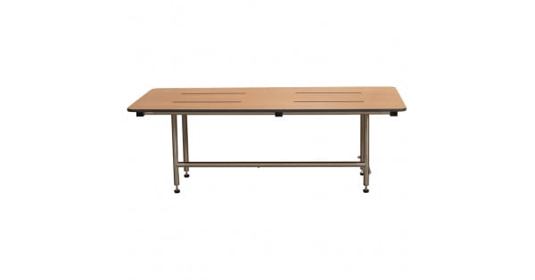 Freedom Folding Shower Seat With Legs, Phenolic Solid Teak (48" x 24")