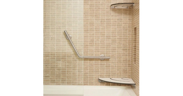 Freedom Corner Shower or Tub Seat with Matching Corner Shelf