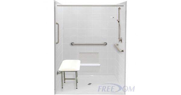 60" x 61" Freedom Accessible Shower | Freedom Showers
