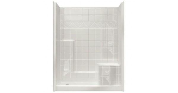 Freedom Easy Step Shower, Right Seat, 1 Piece (60" x 36")