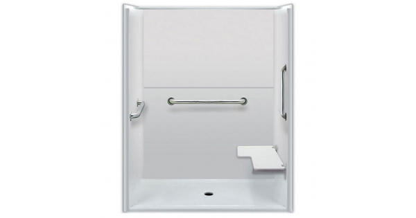Freedom Accessible Shower, Right Seat, 1 Piece (60" x 36")