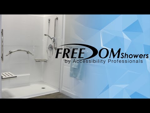 61" x 61" Freedom Accessible Corner Shower | Freedom Showers